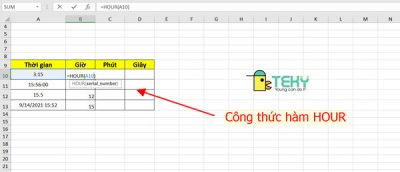 Hàm thời gian trong excel là gì? Các hàm thời gian thường ứng dụng
