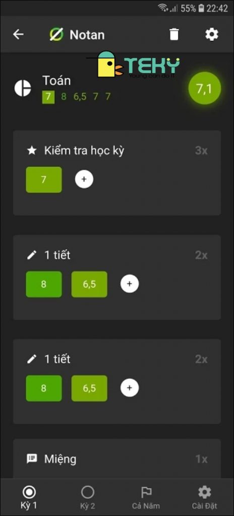 Những app tính điểm trung bình môn chuẩn xác nhất 2023