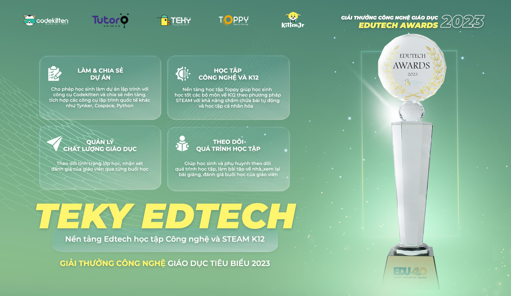 TEKY EDTECH - NỀN TẢNG EDTECH HỌC TẬP CÔNG NGHỆ VÀ STEAM K12 ĐẠT GIẢI ...