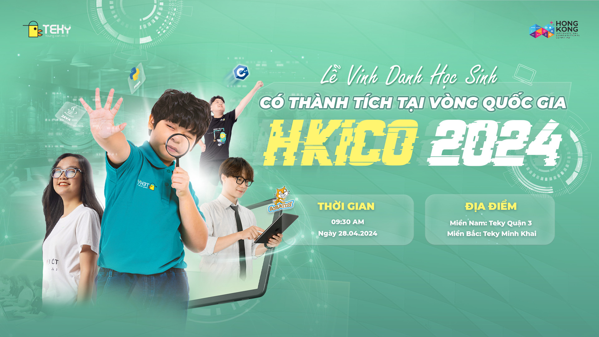 TEKY CHÚC MỪNG 89 CHIẾN BINH ĐẠT THÀNH TÍCH Ở CUỘC THI HKICO 2024