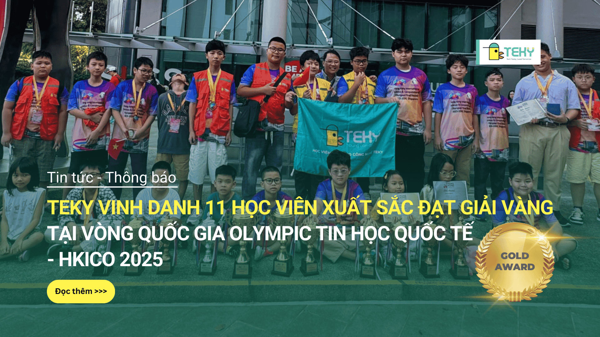 Học lập trình online cùng Teky – 11 Giải Vàng HKICO