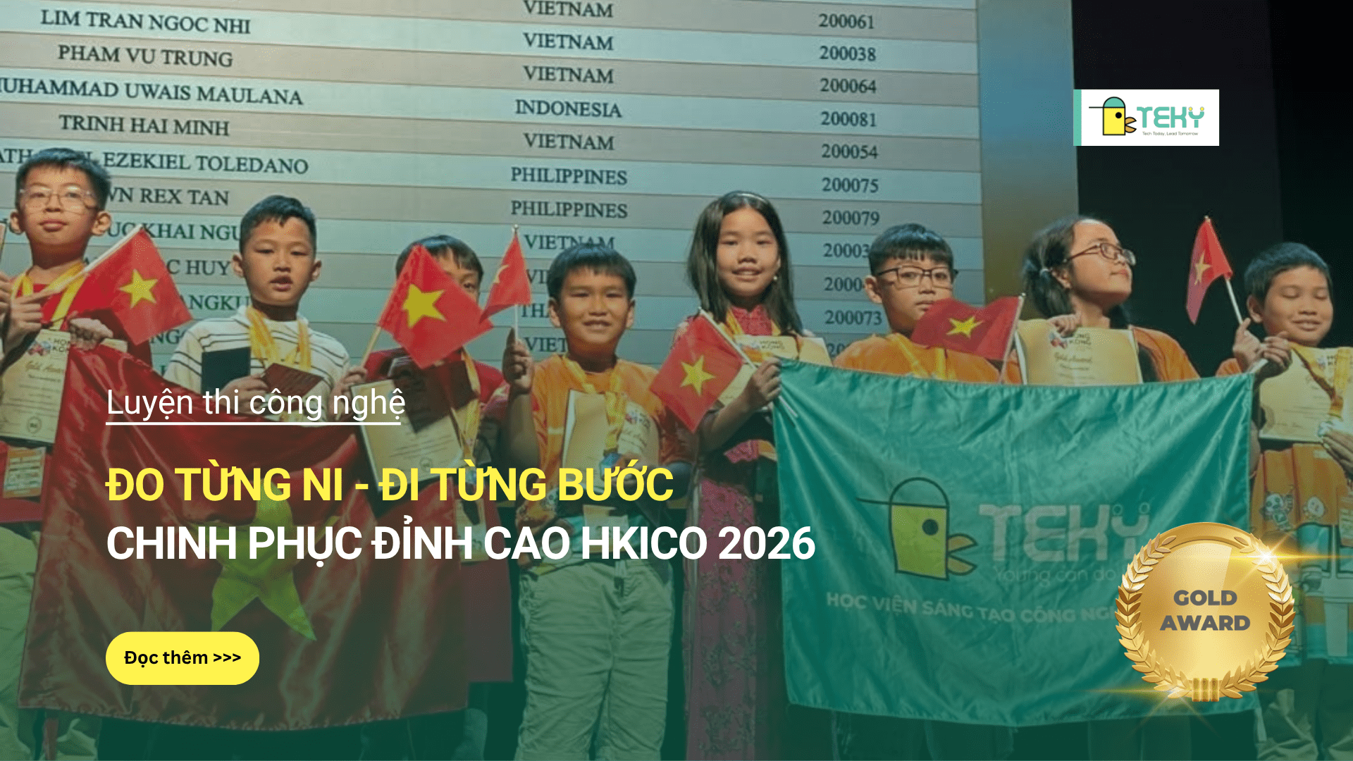 Kỳ thi Olympic Tin học Quốc tế HKICO – Vươn tới đỉnh cao